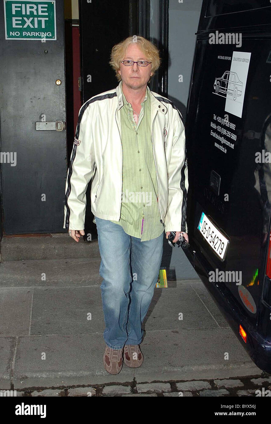 Mike Mills REM leaving the Olympia Theatre where they are playing a ...