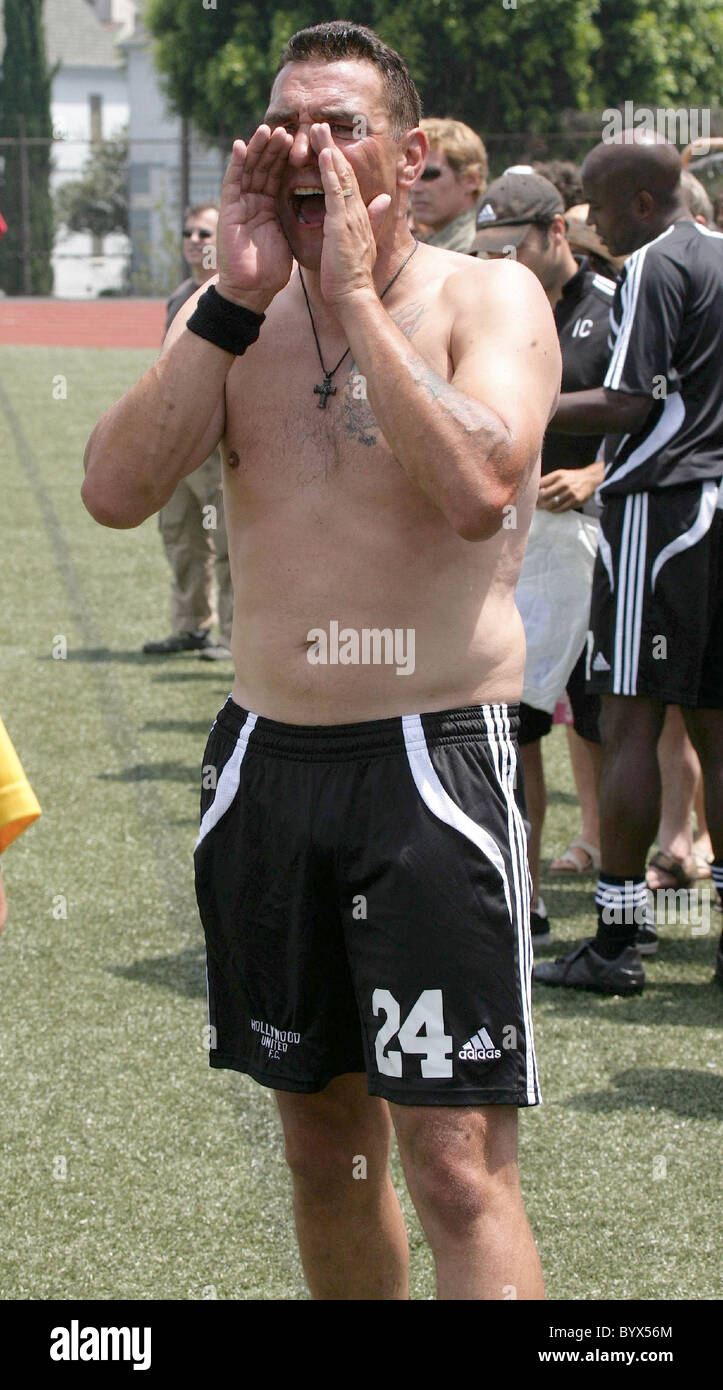 Vinnie Jones 'Soccer For Survivors' celebrity soccer match presented by ...