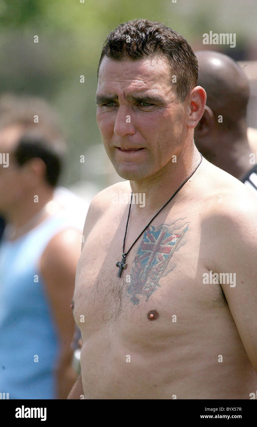 Vinnie Jones 'Soccer For Survivors' celebrity soccer match presented by ...