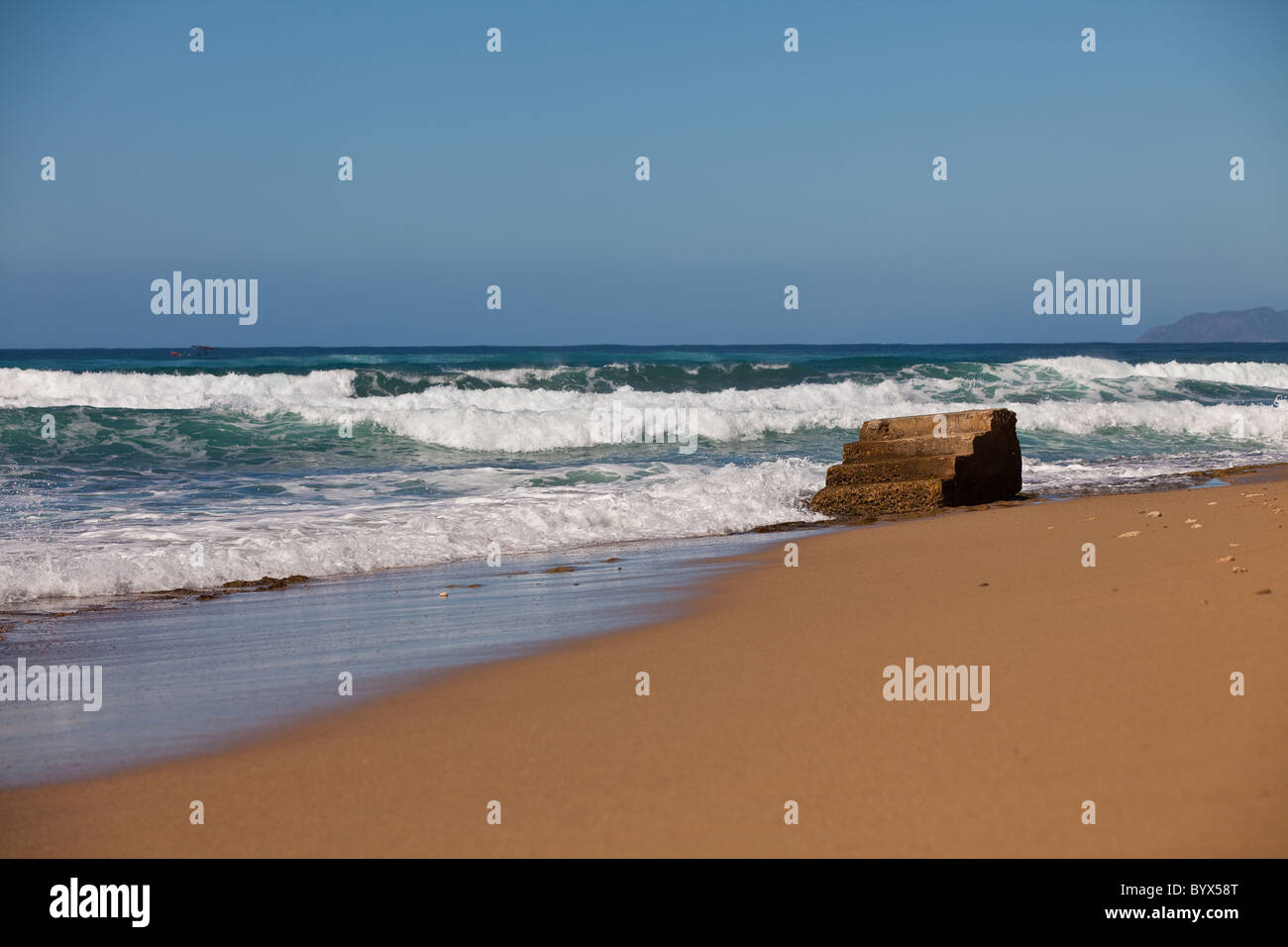 Steps beach in Rincon Puerto Rico Stock Photo - Alamy