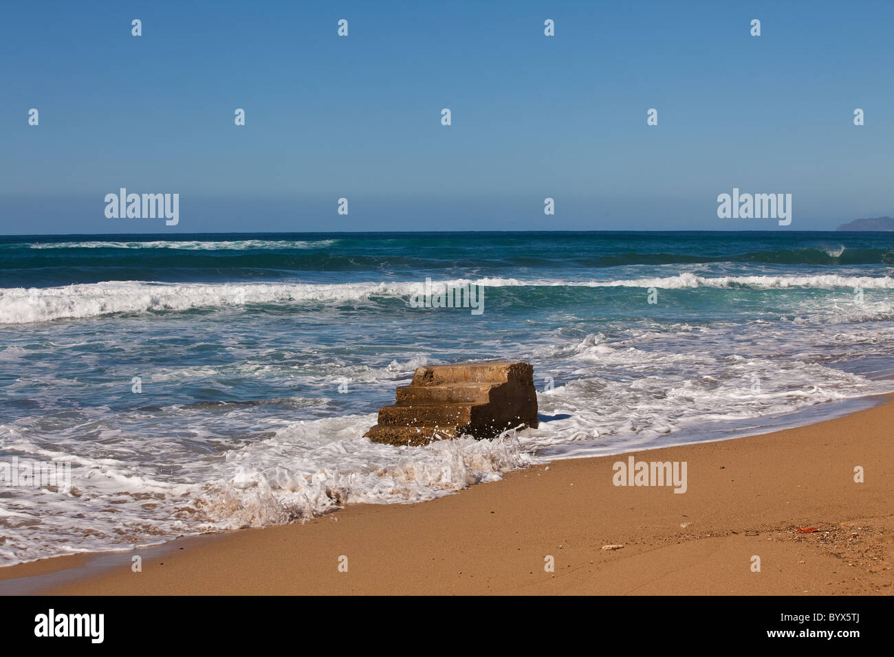 Steps beach in Rincon Puerto Rico Stock Photo - Alamy