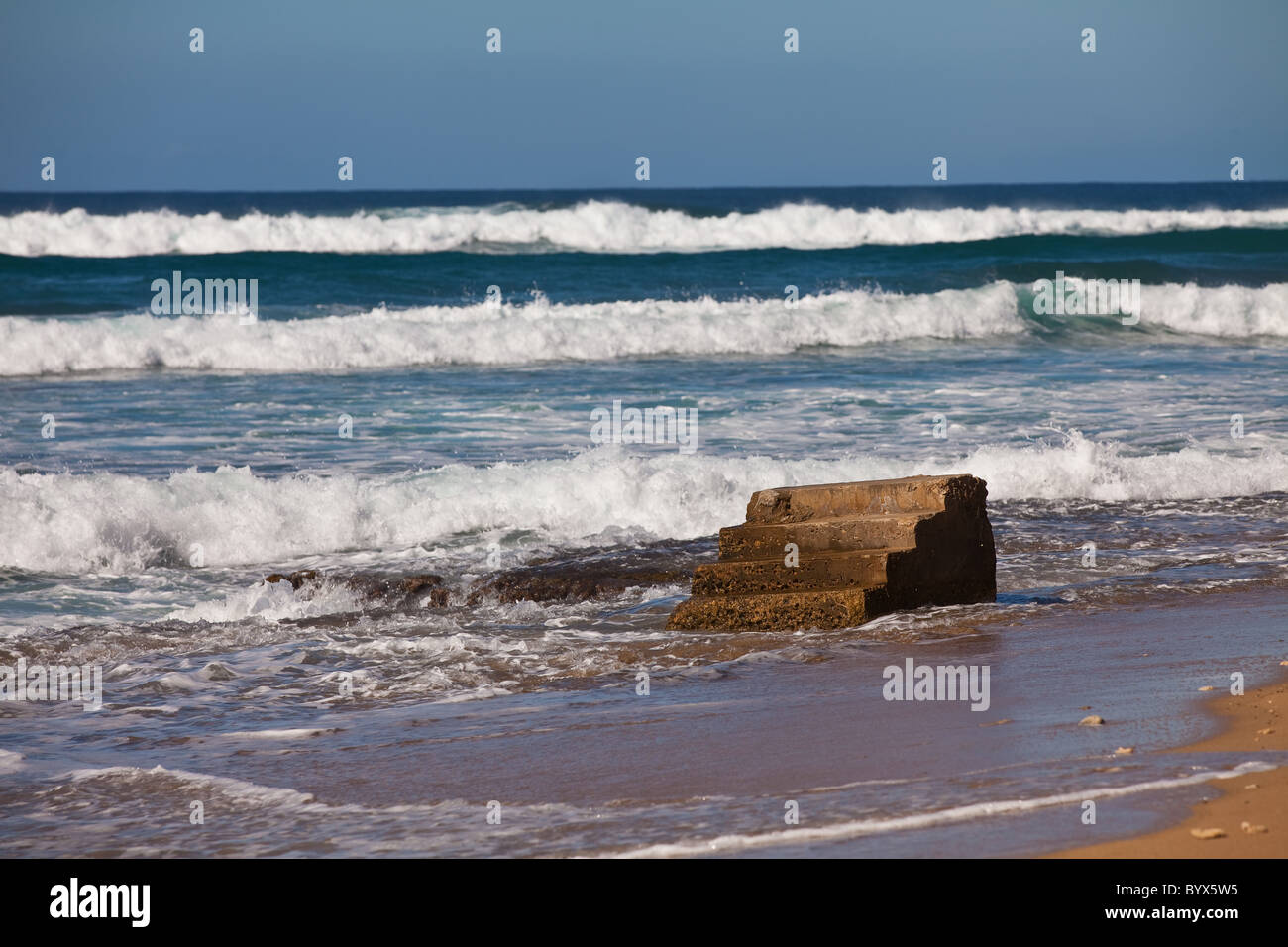 Steps beach in Rincon Puerto Rico Stock Photo - Alamy