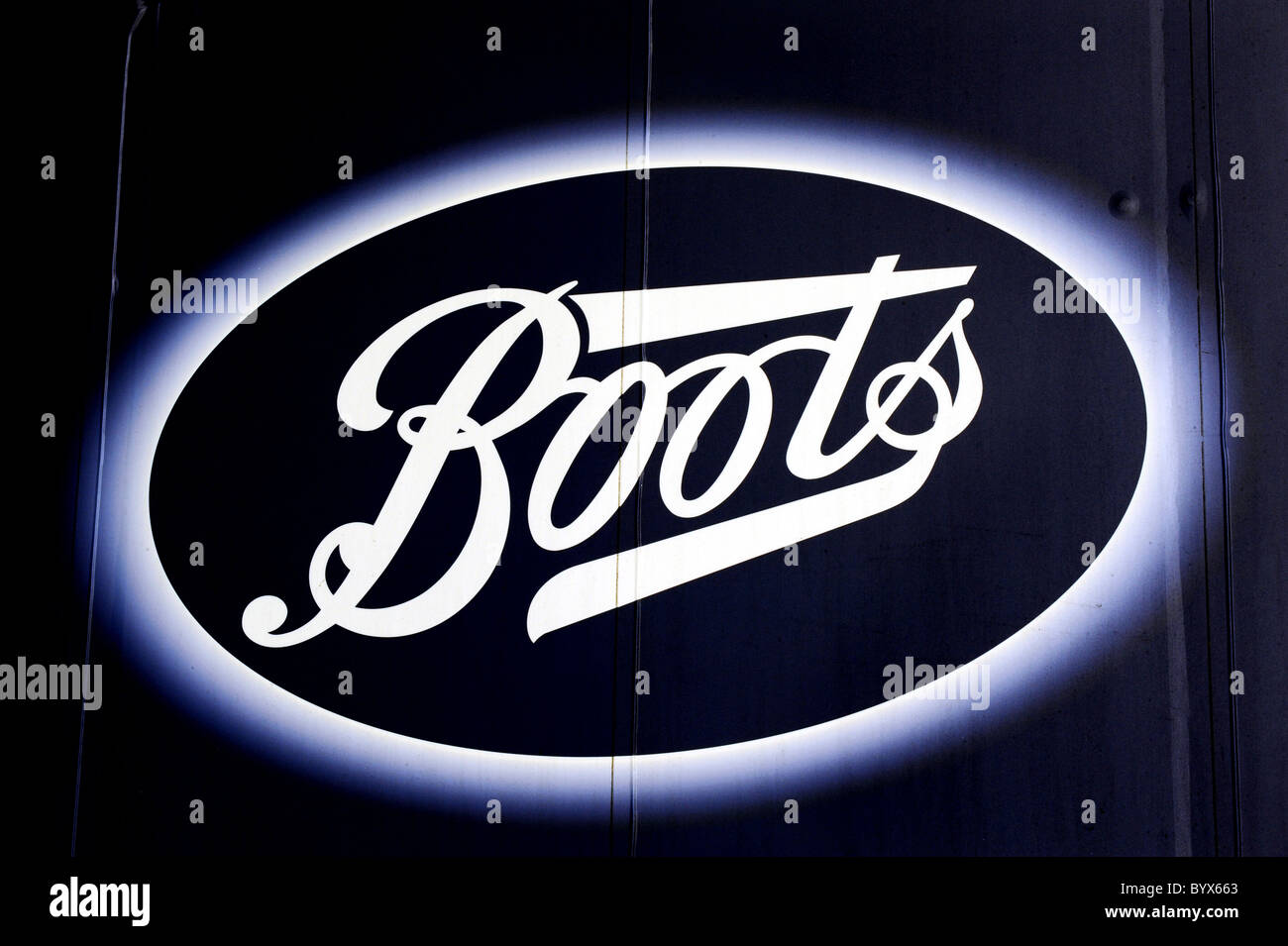 Boots Chemist shop sign Stock Photo - Alamy