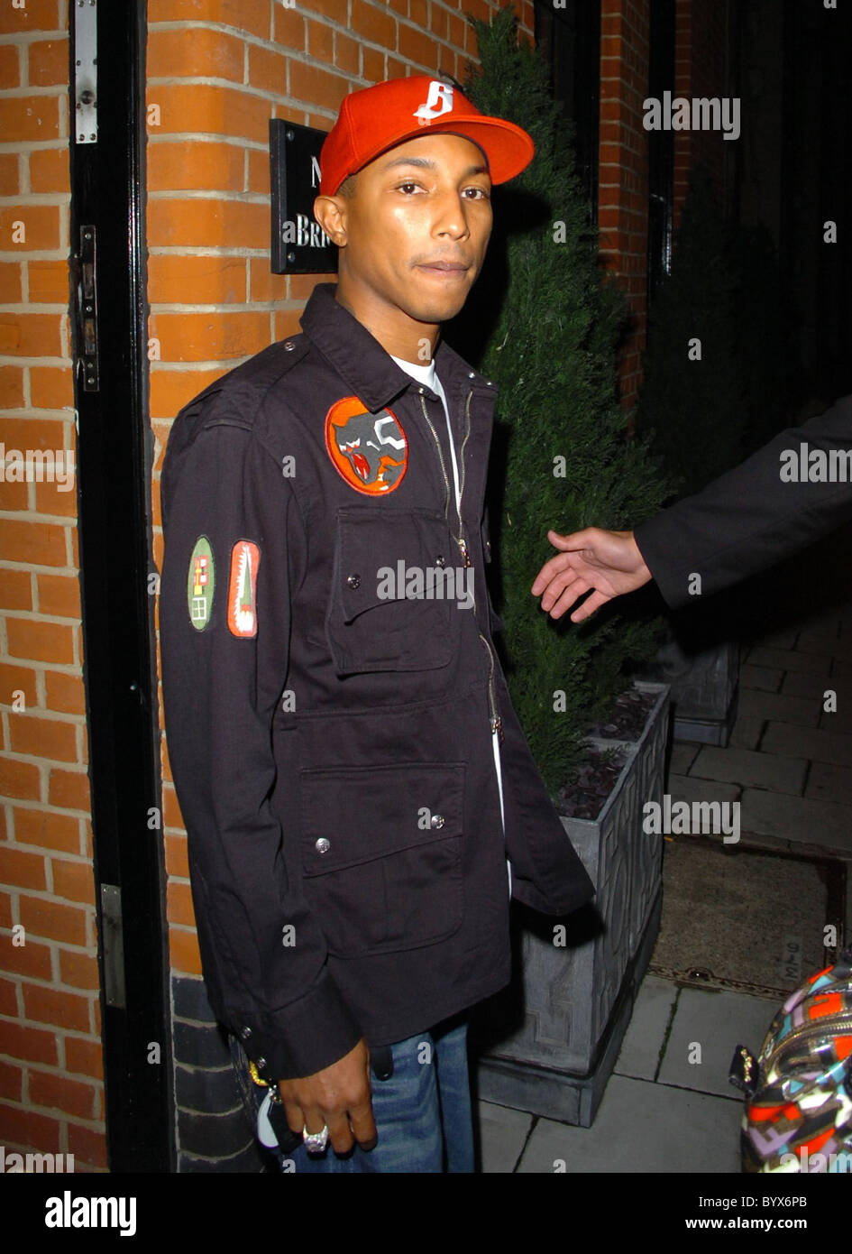 Pharrell Williams leaving the launch party for the fragrance ...