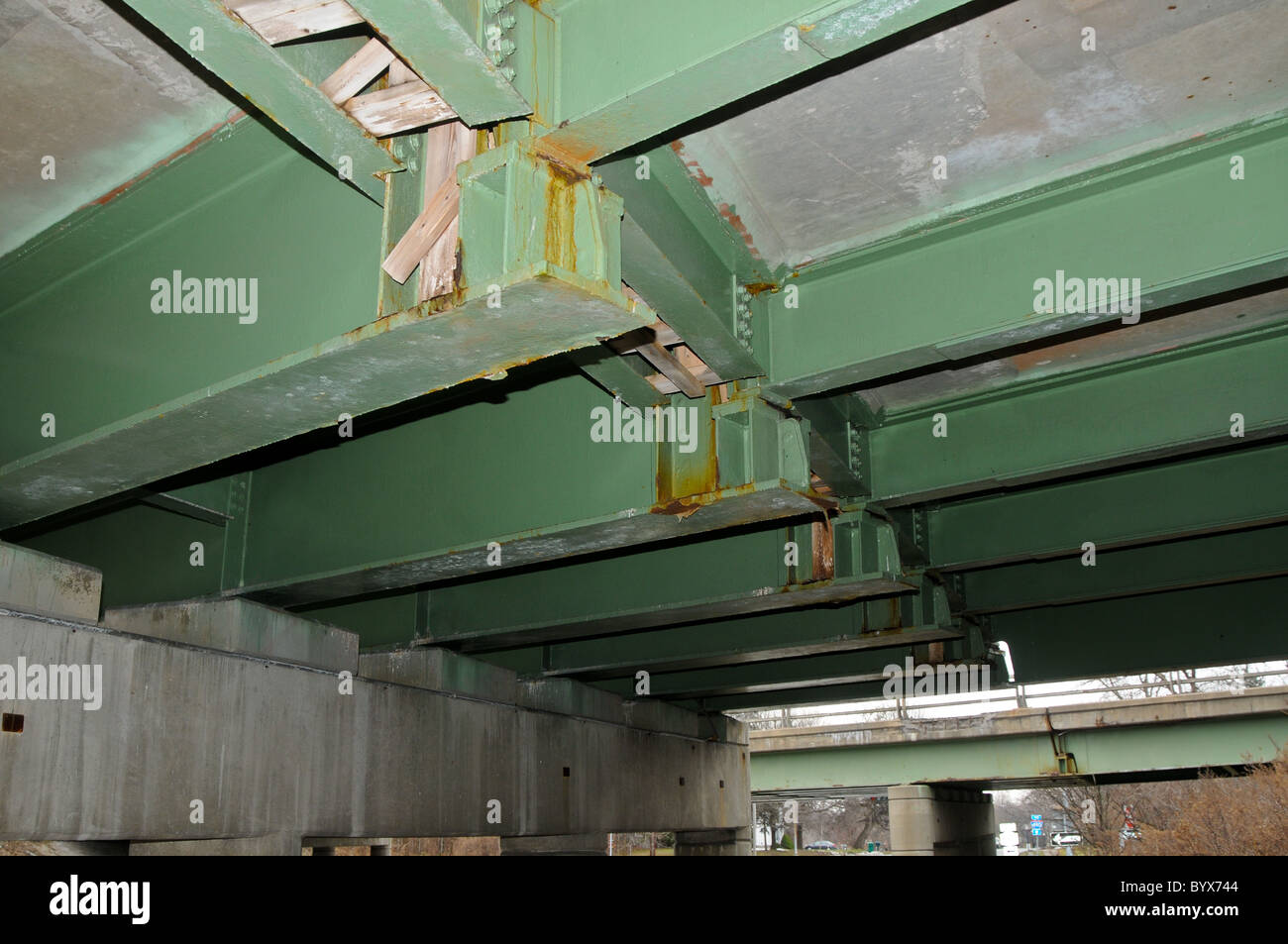 Bridge in need of repair Stock Photo - Alamy