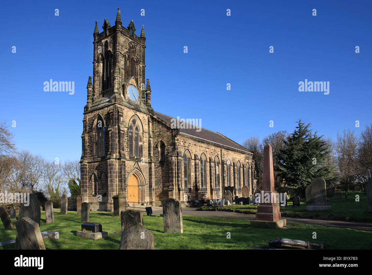 St Alban's church Earsdon, Northumberland, north east England, UK Stock ...