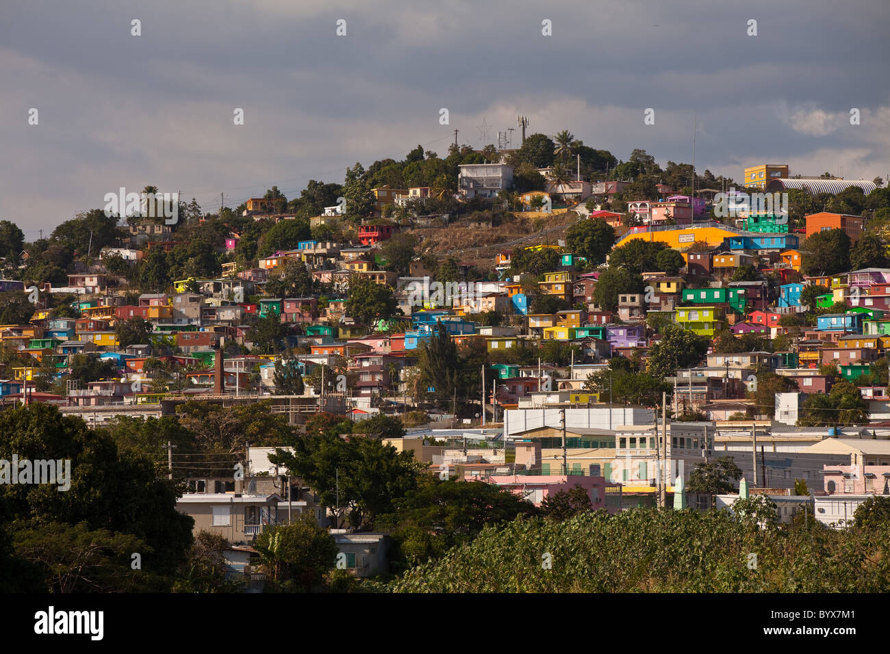 View of the rural town of Yauco in Puerto Rico Stock Photo - Alamy