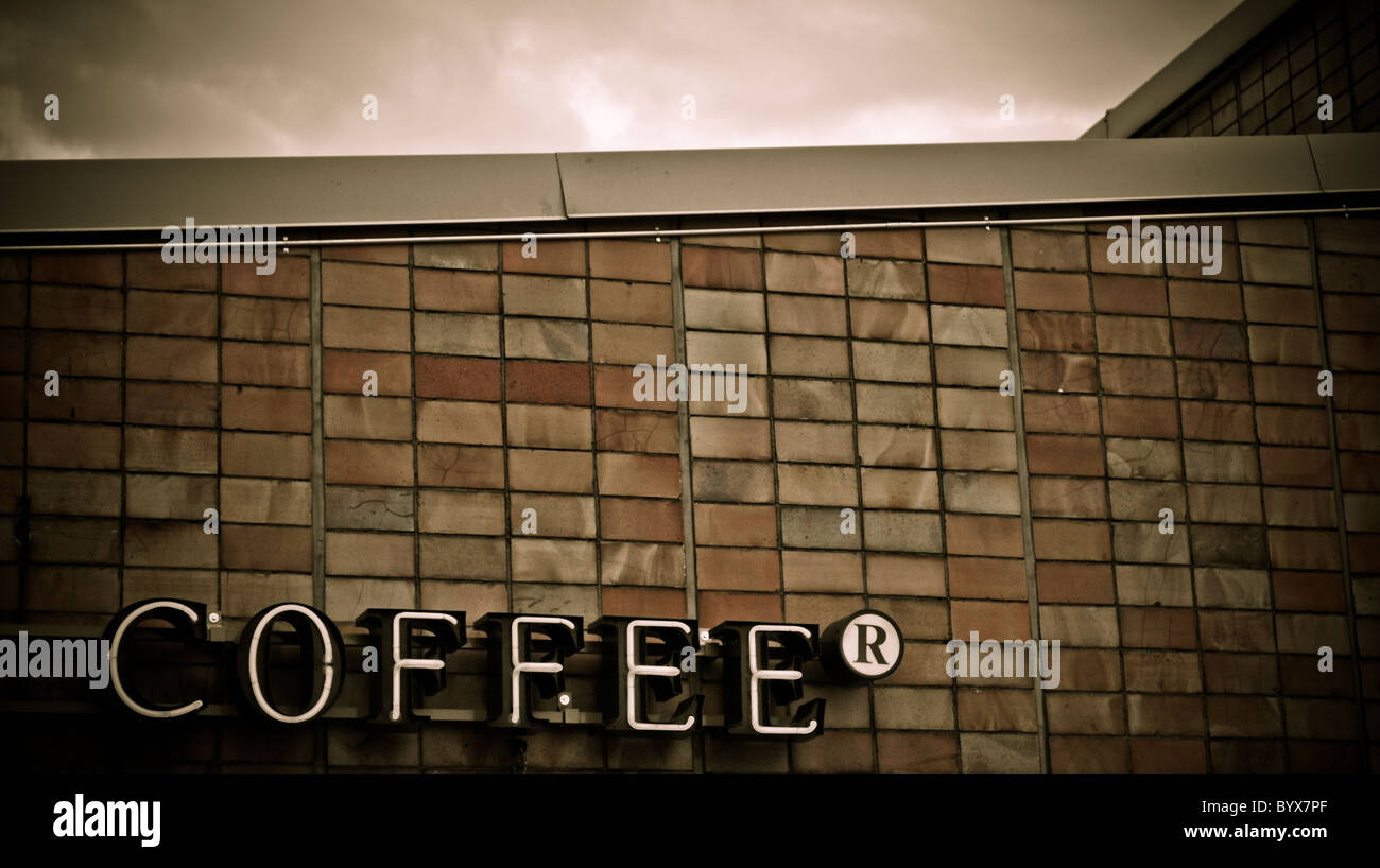 Building sign coffee cafe hi-res stock photography and images - Alamy