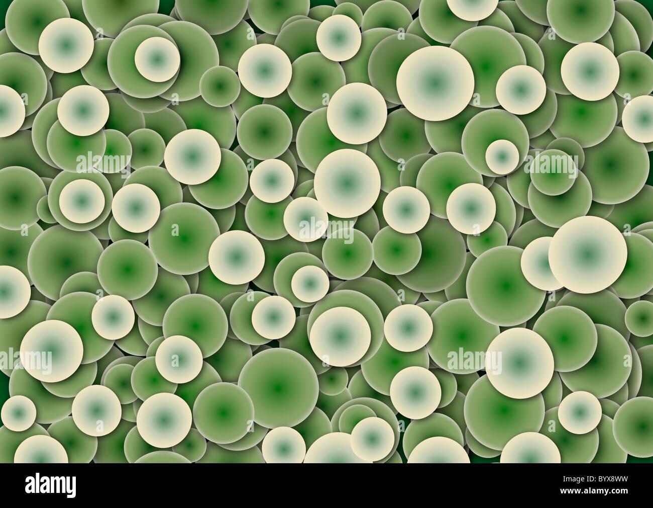 abstract background - green circles Stock Photo - Alamy