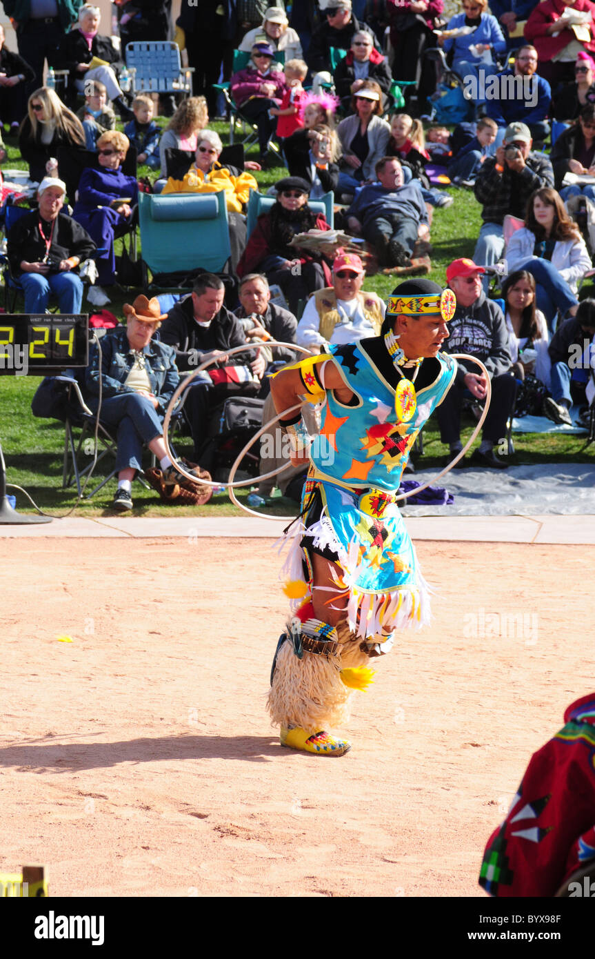 2011 native american hoop dancing world championship Stock Photo - Alamy