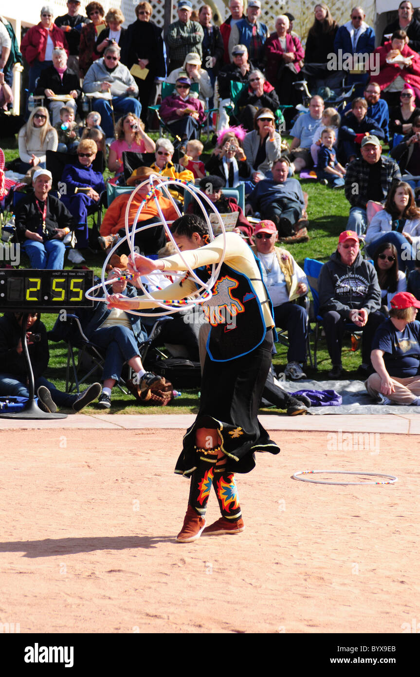 2011 native american hoop dancing world championship Stock Photo - Alamy