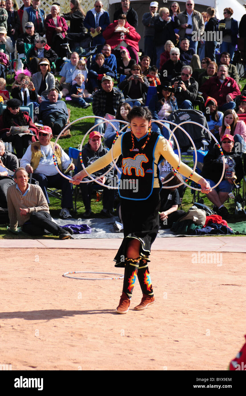 2011 native american hoop dancing world championship Stock Photo - Alamy