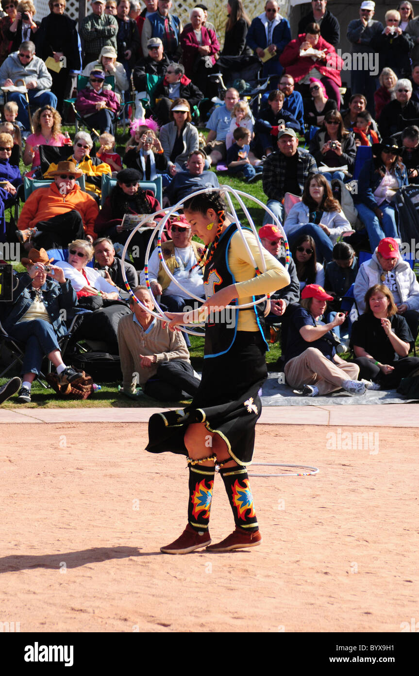 2011 native american hoop dancing world championship Stock Photo - Alamy