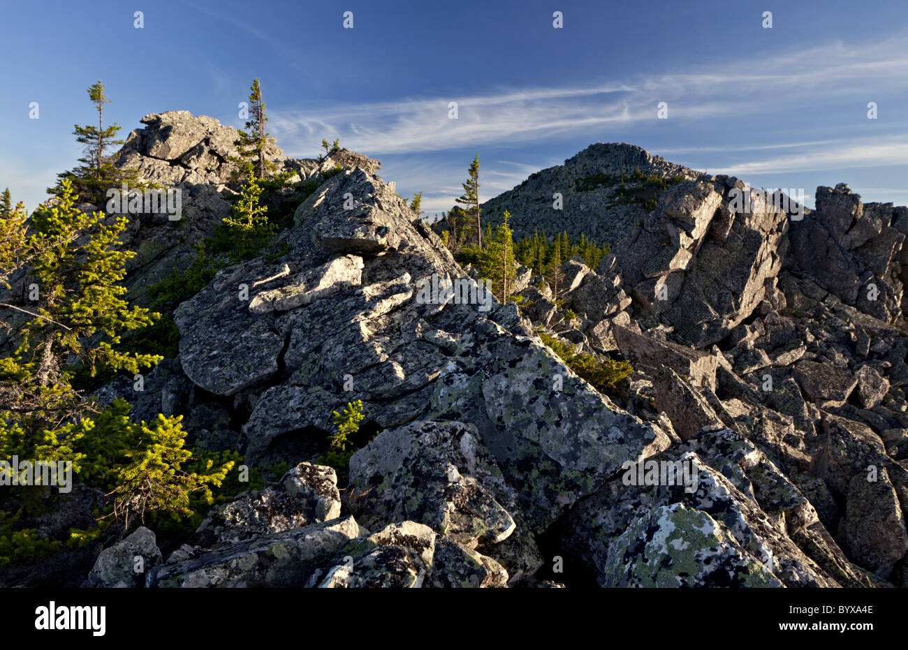 Rocks of South-Ural Mountains, Avalyak ridge Stock Photo - Alamy