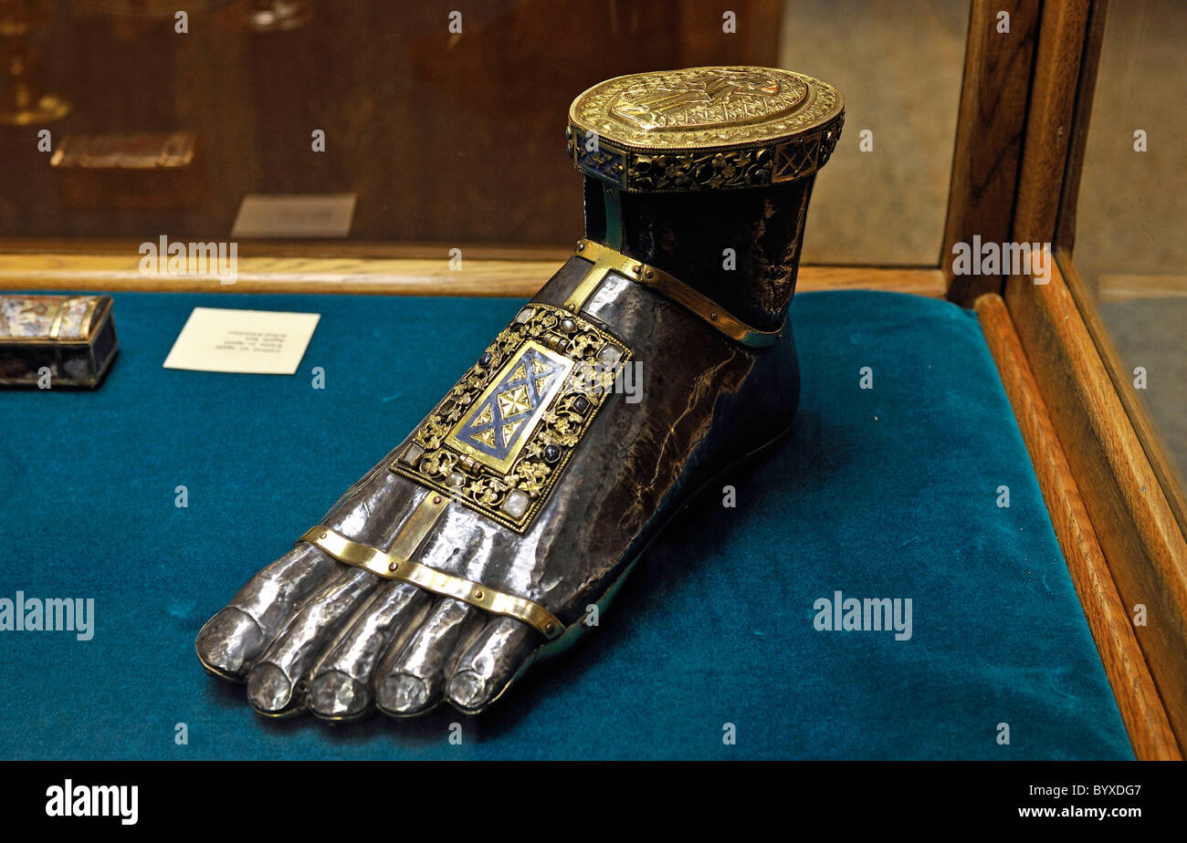 Belgium; Namur: the Foot Reliquary of St James Stock Photo - Alamy