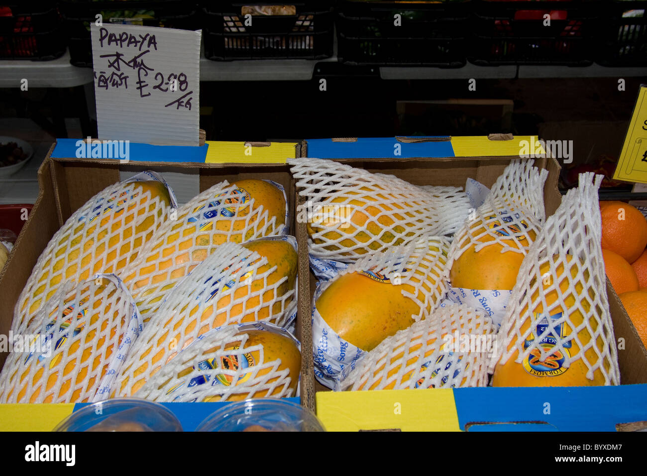 Chinese outside food store stall Stock Photo - Alamy