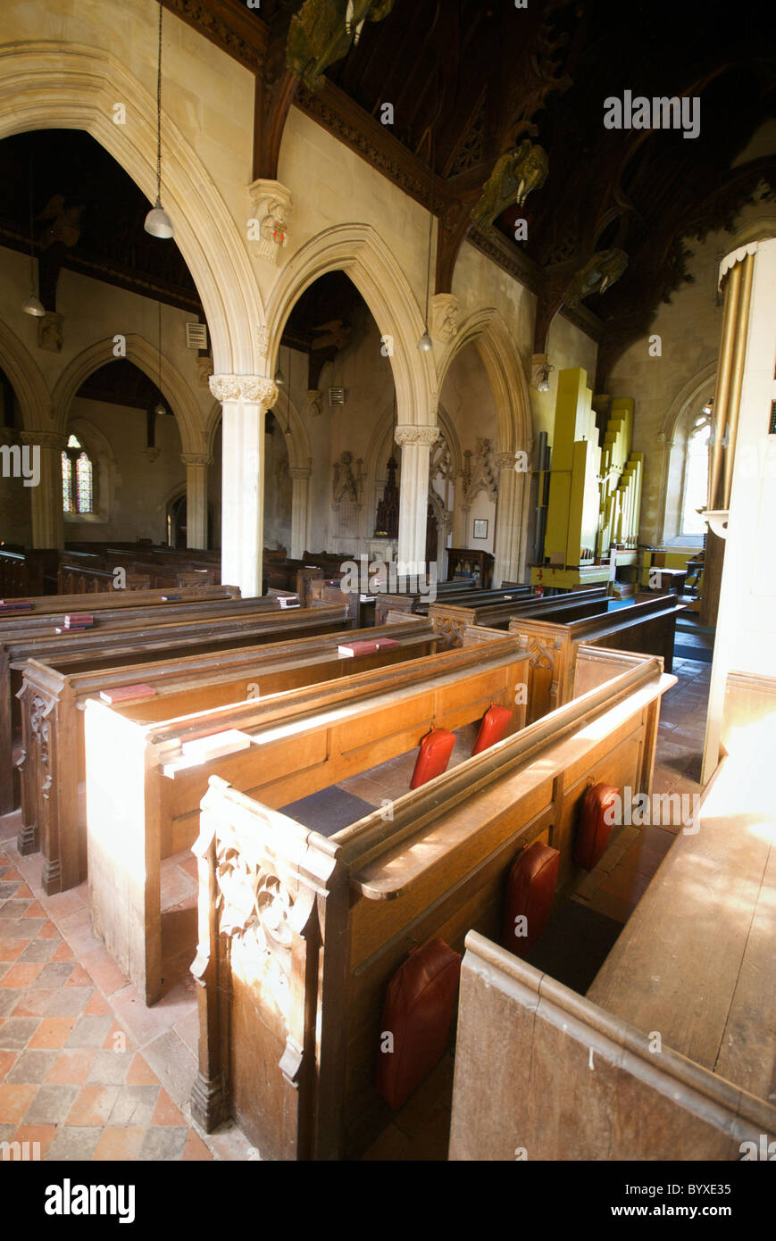 Wickham Parish Church Newbury Berkshire England UK Interior Stock Photo ...