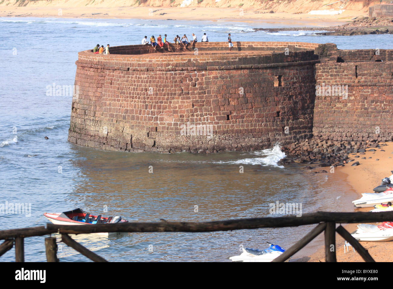 Fort Aguada Goa and the nearby beach Stock Photo - Alamy
