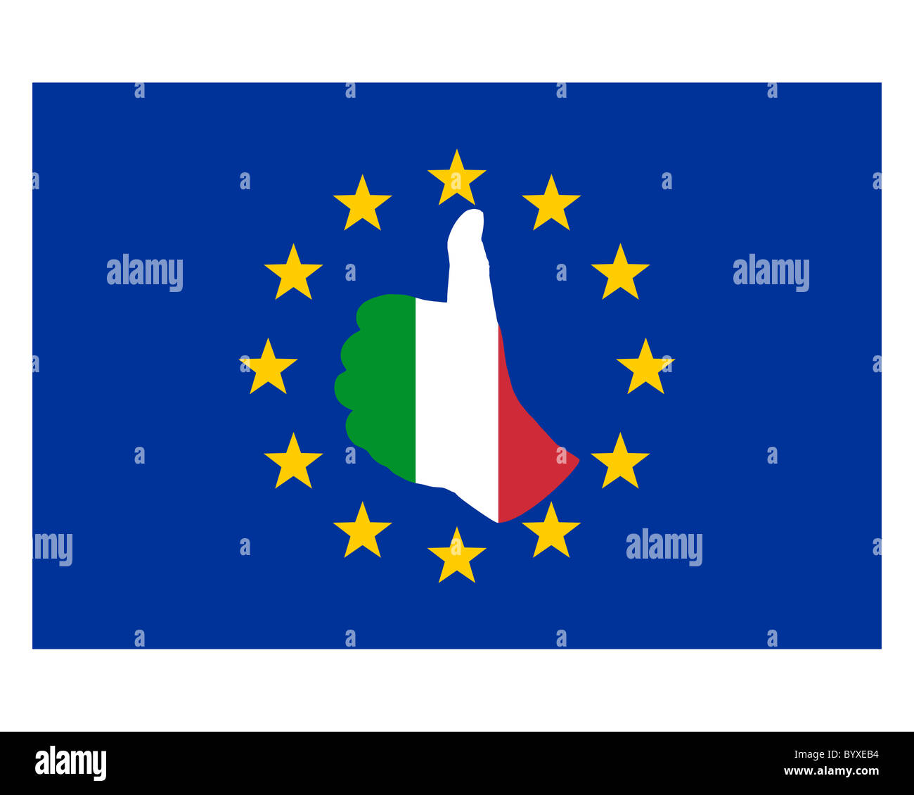 Italy hand signal Stock Photo - Alamy