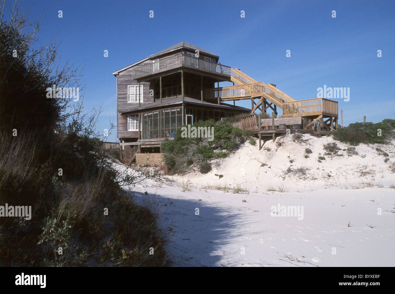 Beach house B&B along the Alabama Gulf Coast Stock Photo - Alamy