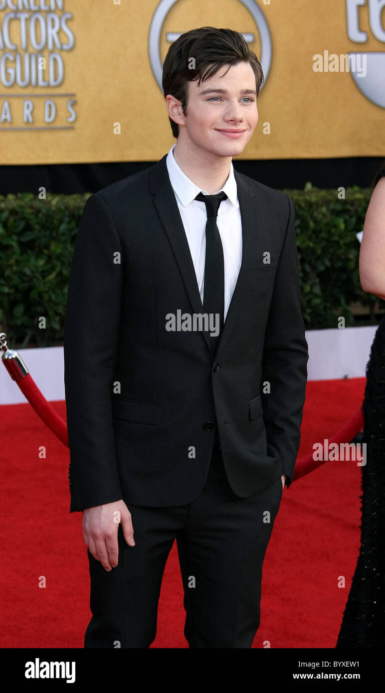 CHRIS COLFER 17TH ANNUAL SCREEN ACTOR GUILD AWARDS ARRIVALS DOWNTOWN ...