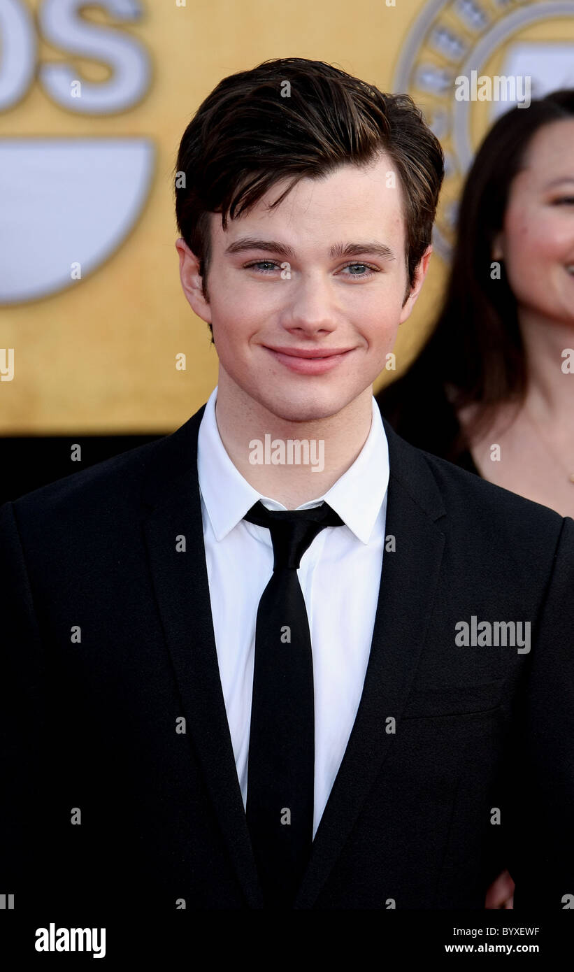 CHRIS COLFER 17TH ANNUAL SCREEN ACTOR GUILD AWARDS ARRIVALS DOWNTOWN ...