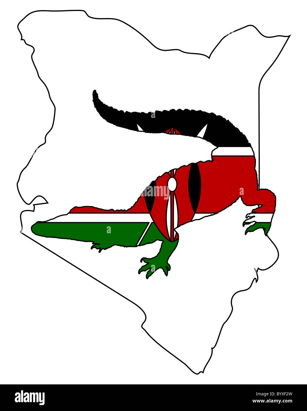 Crocodile kenya Cut Out Stock Images & Pictures - Alamy
