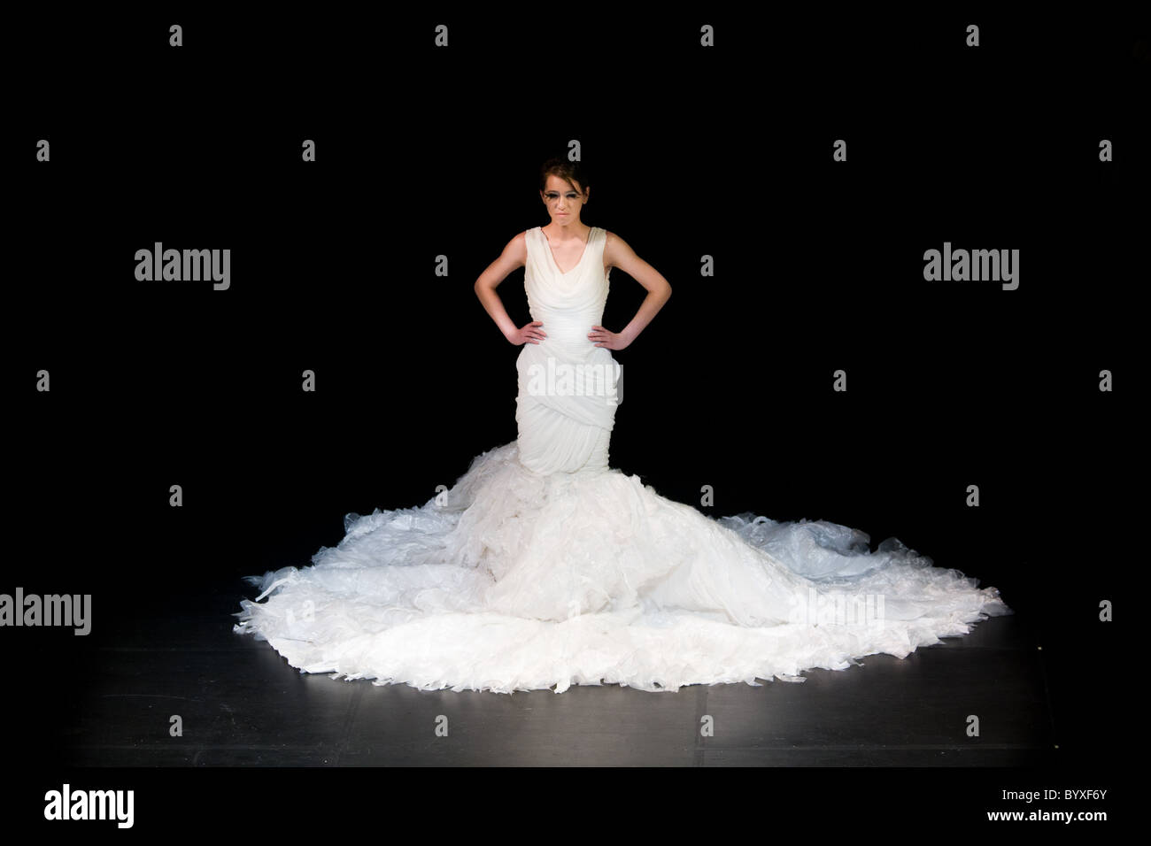 White stage dress hi-res stock photography and images - Alamy