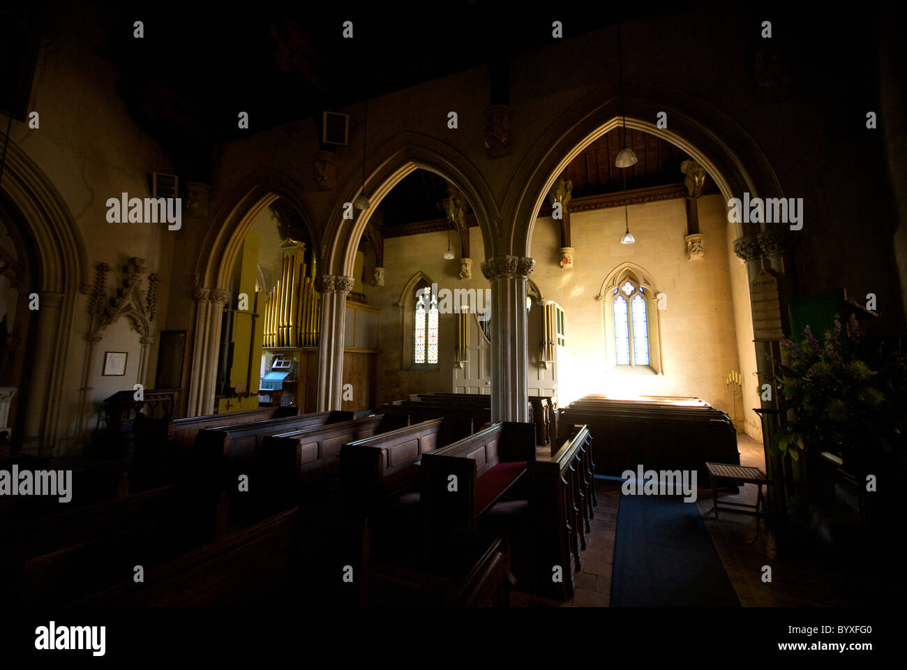Wickham Parish Church Newbury Berkshire England UK Interior Stock Photo ...