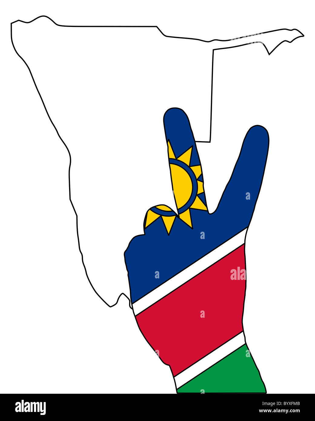 Namibia hand signal hi-res stock photography and images - Alamy