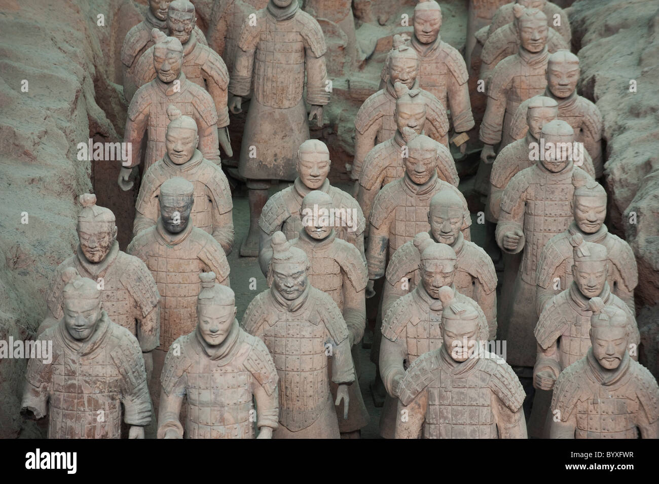 Terracotta warriors exhibition world museum hi-res stock photography ...