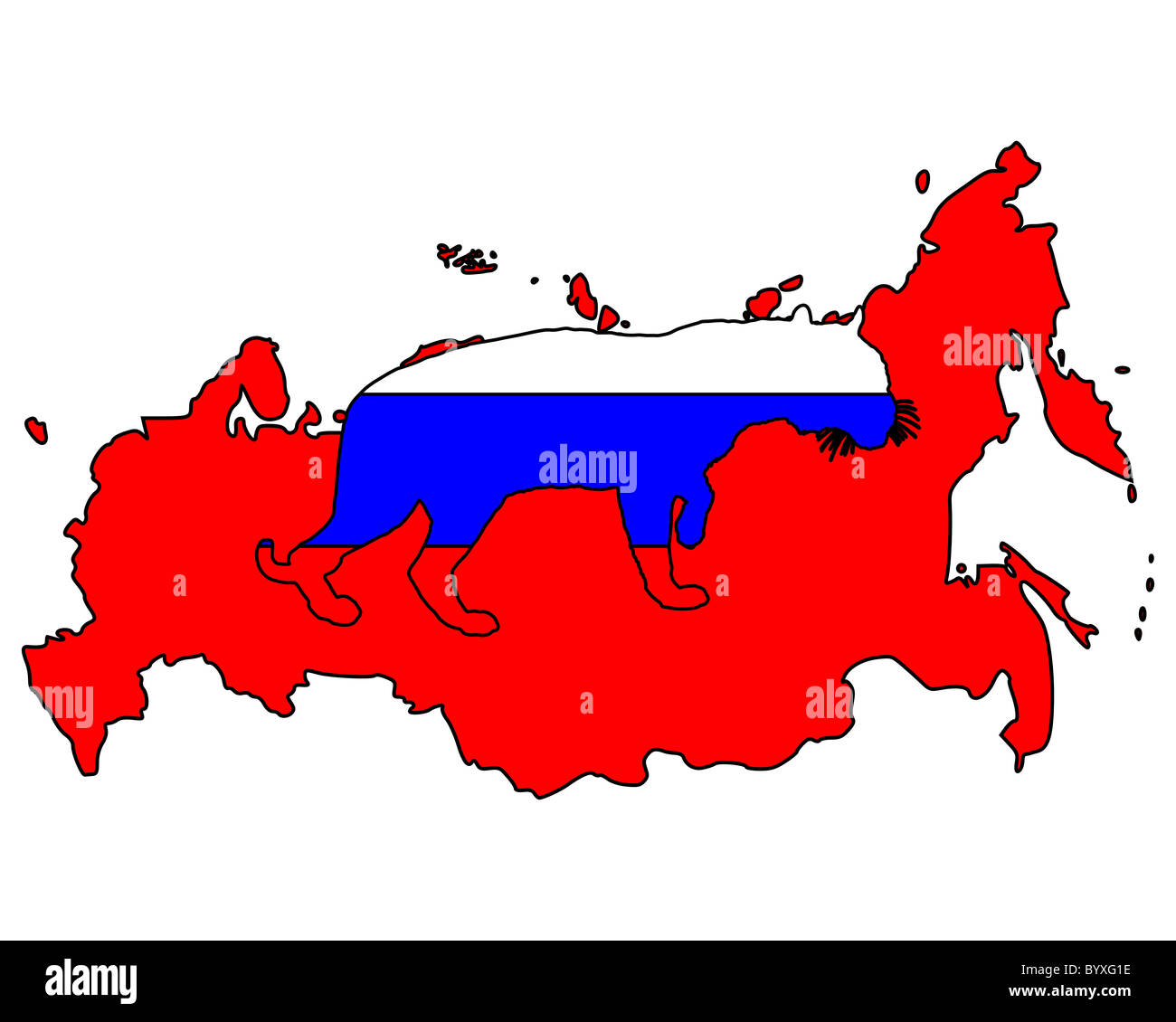 Tiger illustration russia hi-res stock photography and images - Alamy