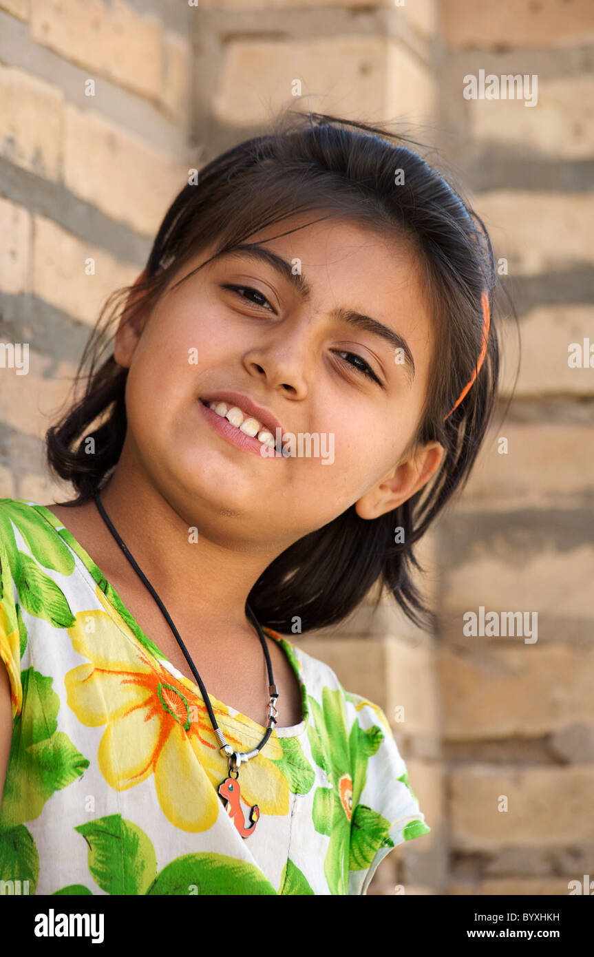 Portrait of Uzbeki girl, Khiva, Uzbekistan Stock Photo - Alamy