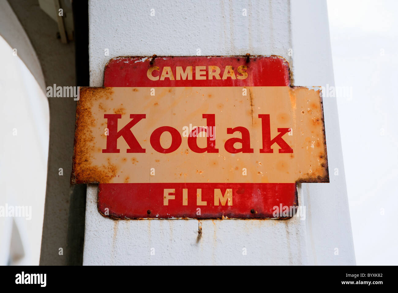Rusty Old Fashioned Metal Sign High Resolution Stock Photography and ...