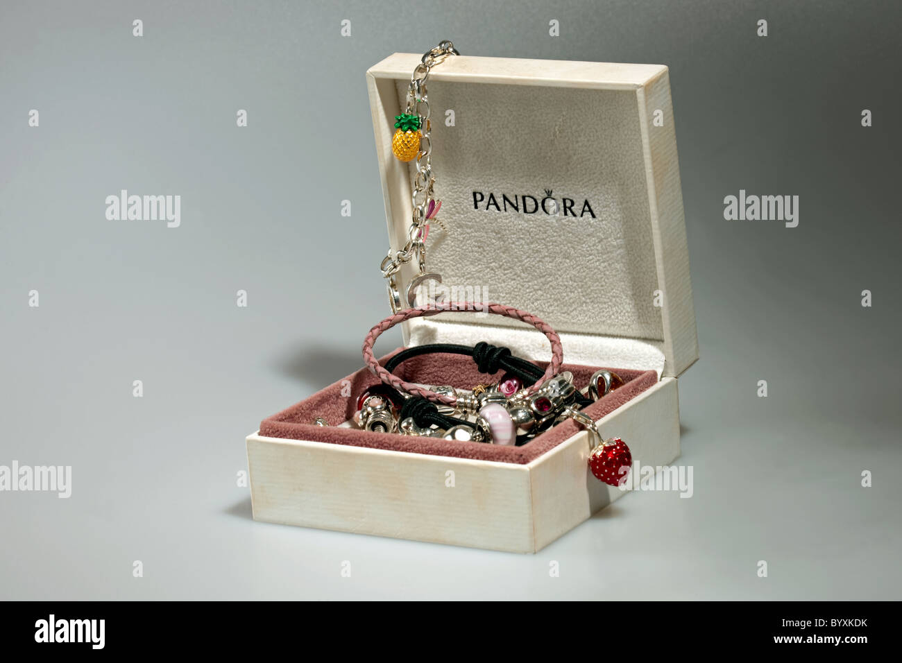 Pandora jewelery box Stock Photo - Alamy
