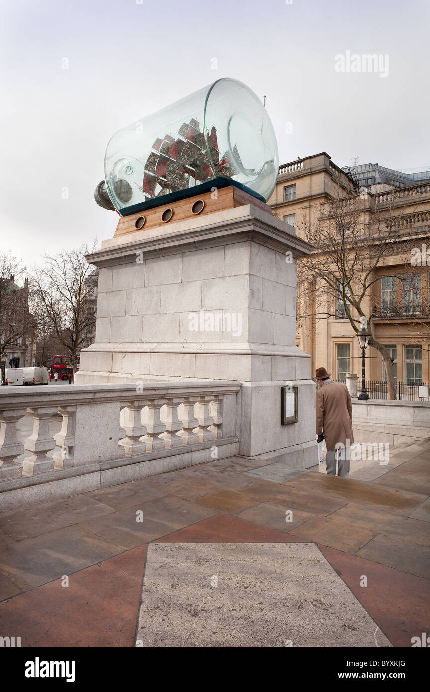 Fourth Plinth in Trafalgar Square 2010- 2011 Stock Photo - Alamy