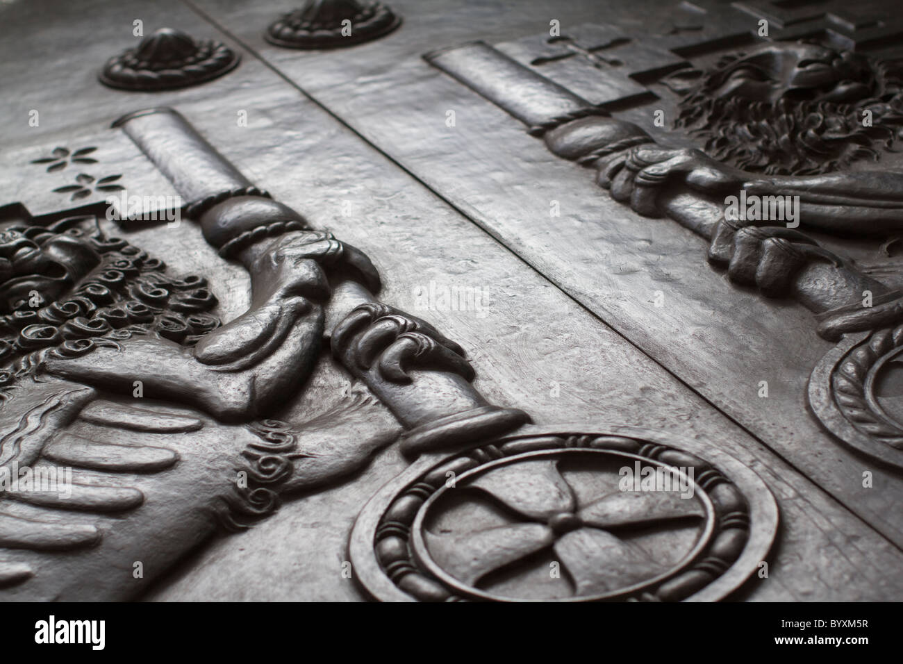 Bank of europe doors hi-res stock photography and images - Alamy