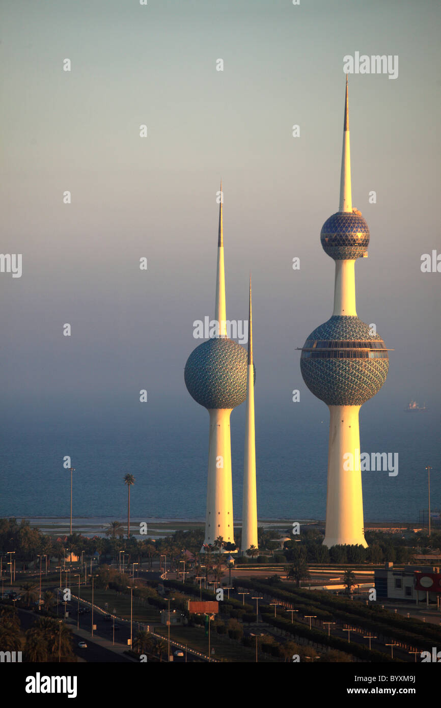 Kuwait, Kuwait City, Kuwait Towers Stock Photo - Alamy