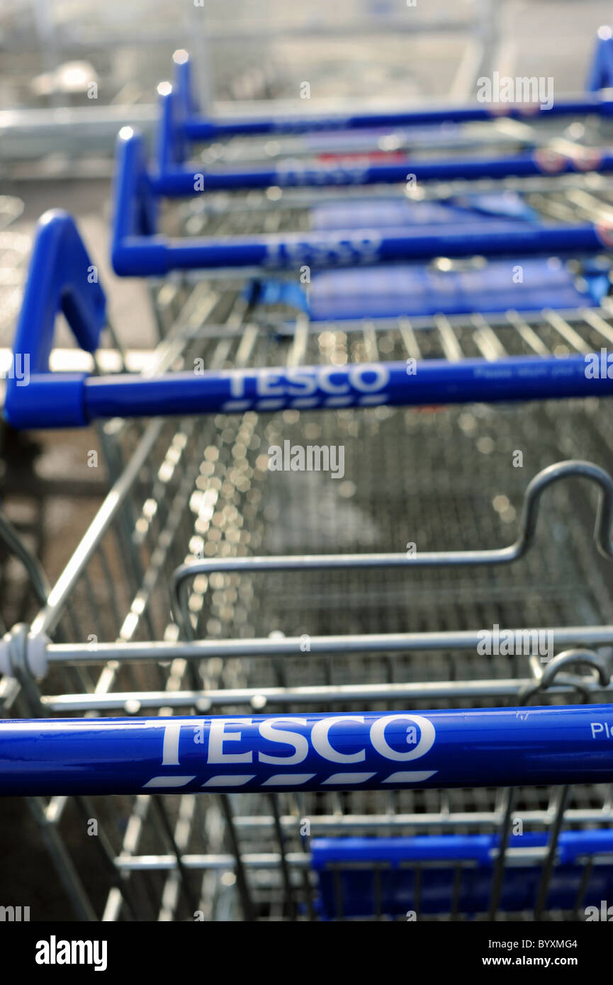 Tesco Trolleys High Resolution Stock Photography and Images - Alamy