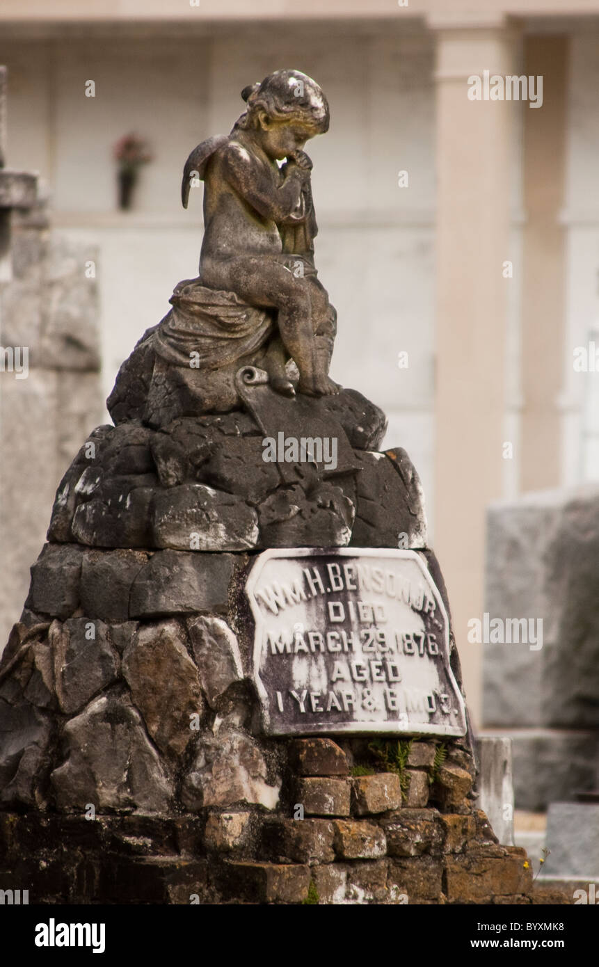 1878 tomb for a 1 year old baby. New Orleans, LA, USA Stock Photo - Alamy