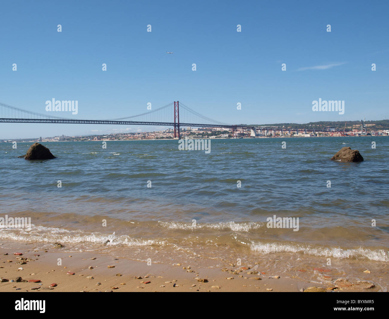 Lisbon and tejo river bridge hi-res stock photography and images - Alamy