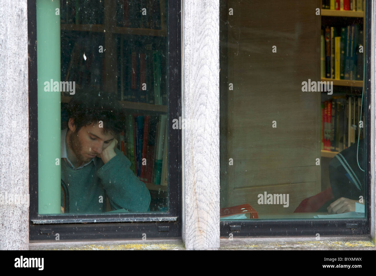 Student studying in Cambridge Stock Photo - Alamy