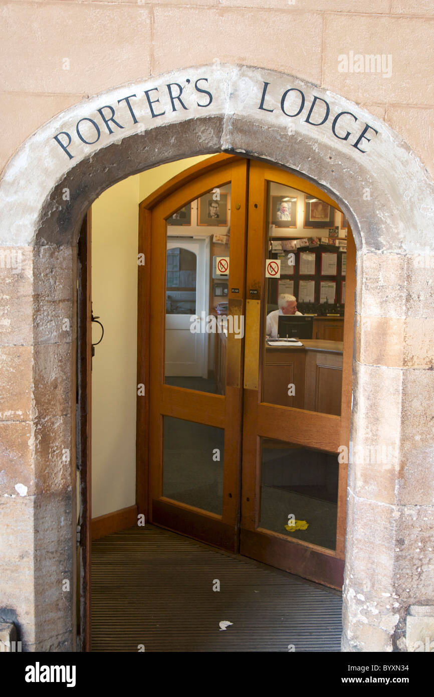 Porter's Lodge in Trinity College, Cambridge University Stock Photo - Alamy
