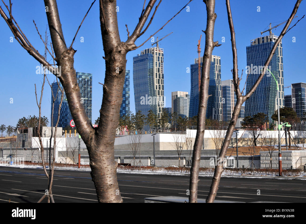 High rise developments under construction at Seoul, South Korea Stock ...
