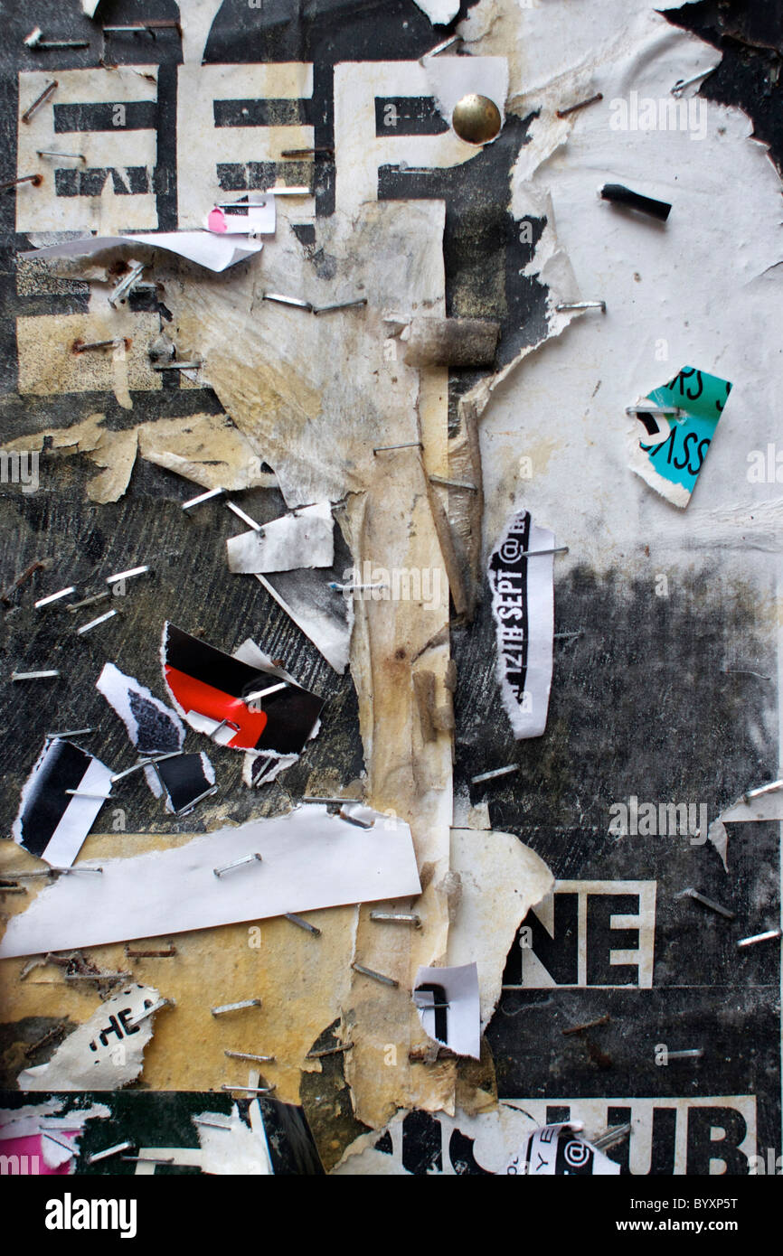 Fly Posting in Norwich Stock Photo - Alamy