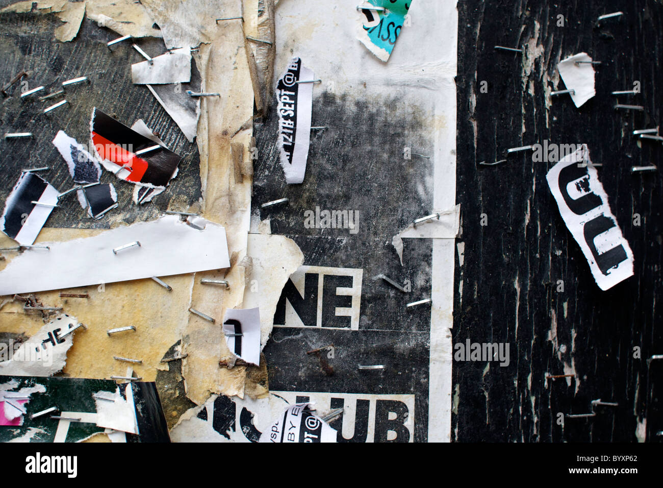 Fly Posting in Norwich Stock Photo - Alamy