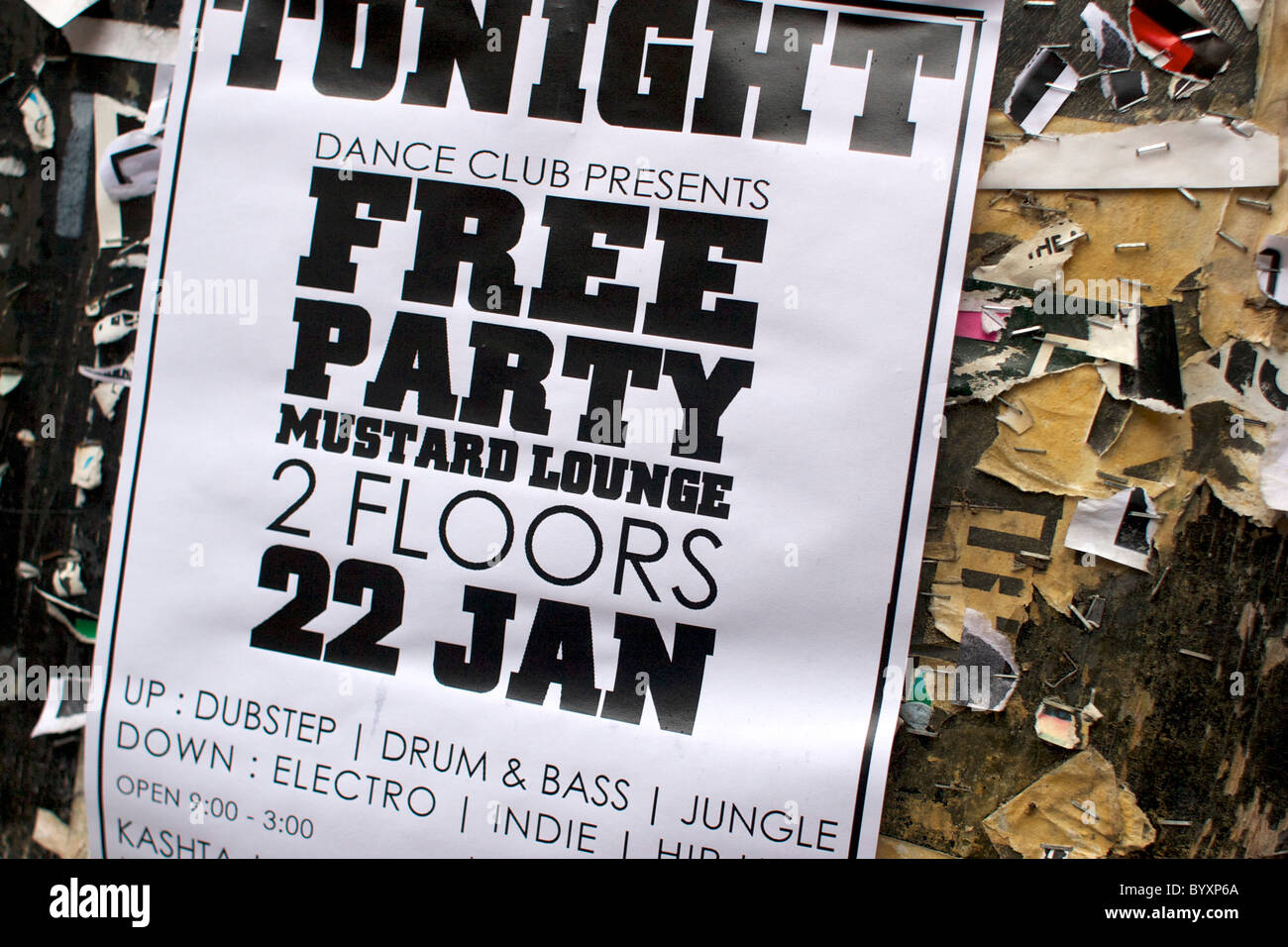 Fly Posting in Norwich Stock Photo - Alamy