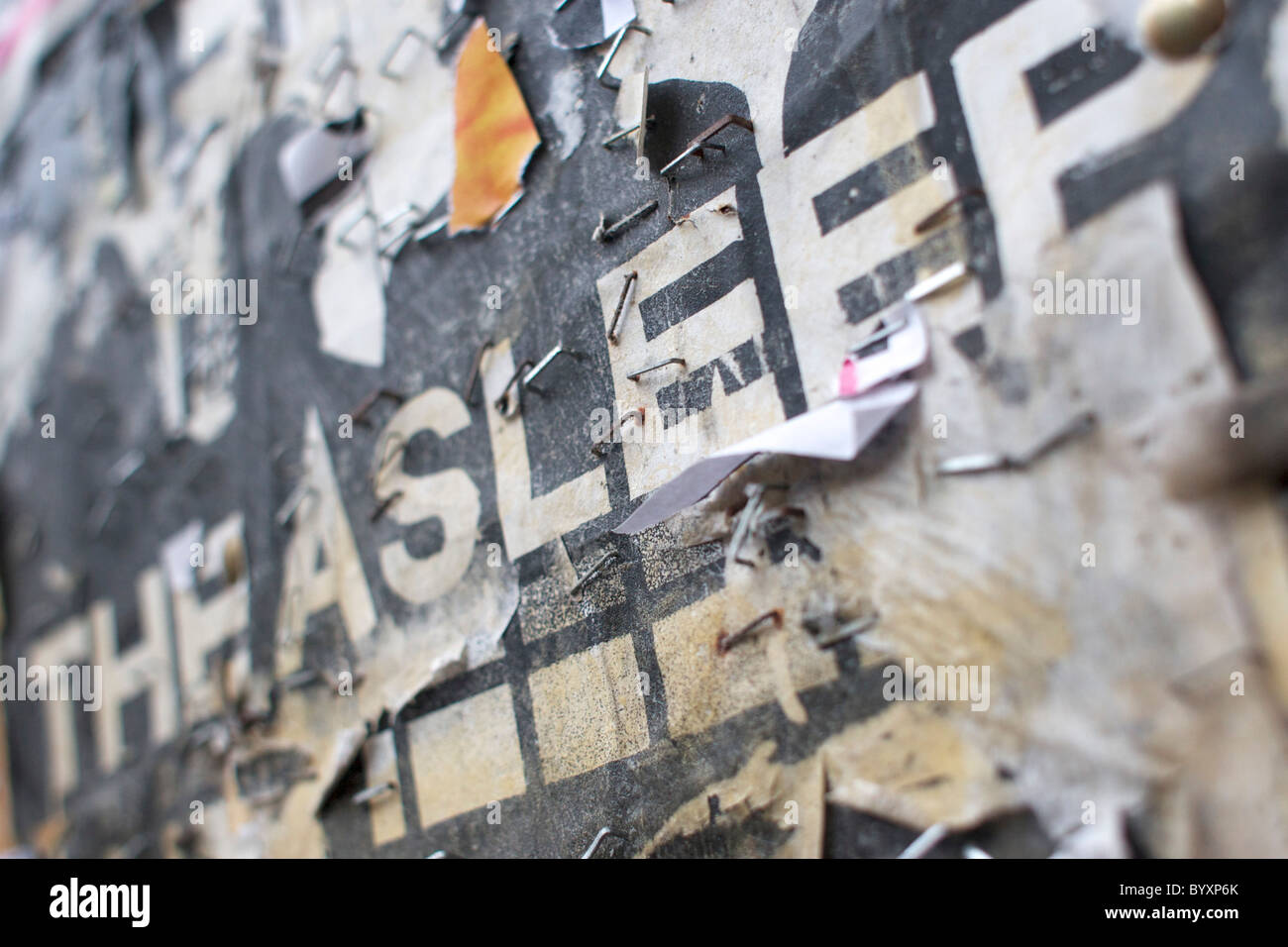 Fly Posting in Norwich Stock Photo - Alamy