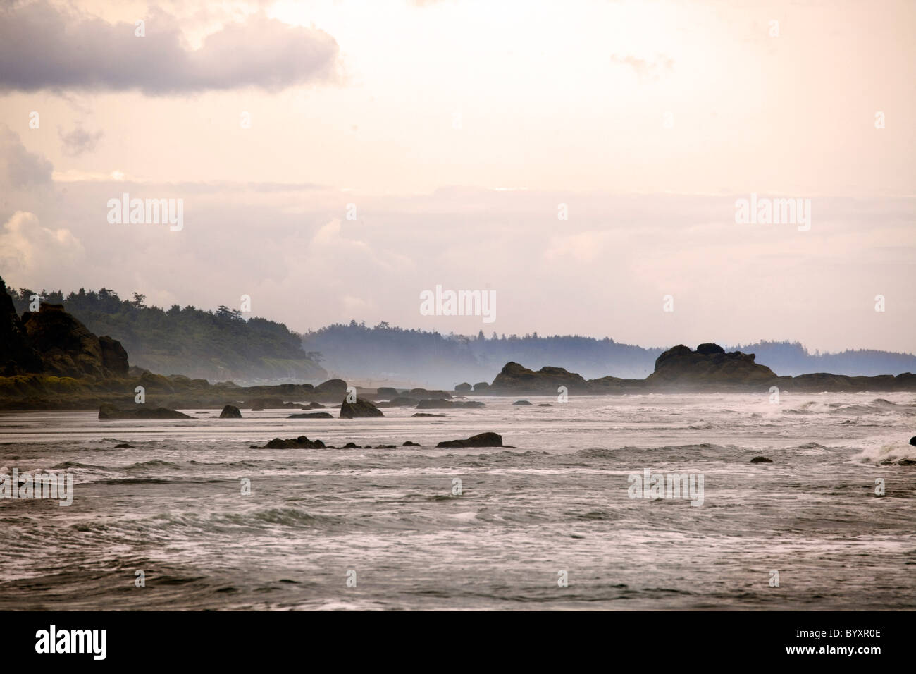 The incoming tide adds wonderful lines to the shoreline Stock Photo - Alamy
