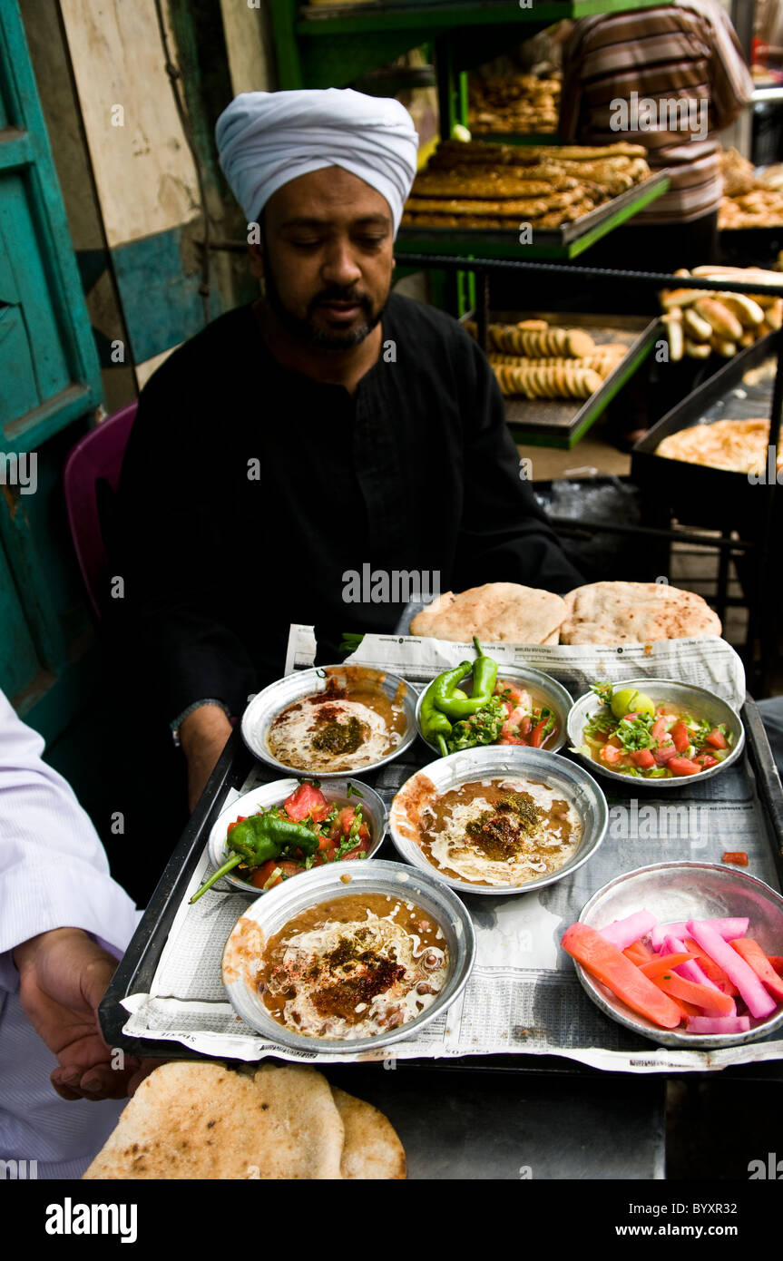 Egyptian breakfast consist of a plate of Fava beans called Fuul ...